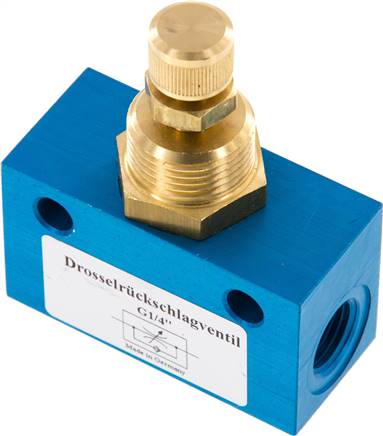 One-way control valves & choke valves, precision regulation - Landefeld ...