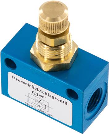 One-way control valves & choke valves, precision regulation - Landefeld ...