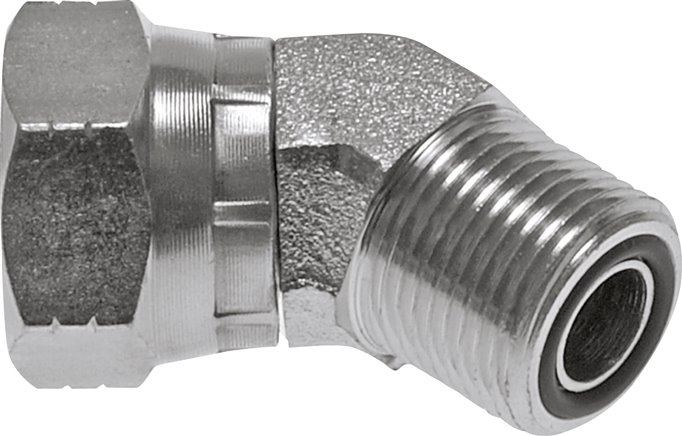 45° ORFS-angle screw connections with union nut, ORFS - Landefeld ...