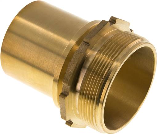 Threaded nozzles with male thread and safety collar, Dimensions ...