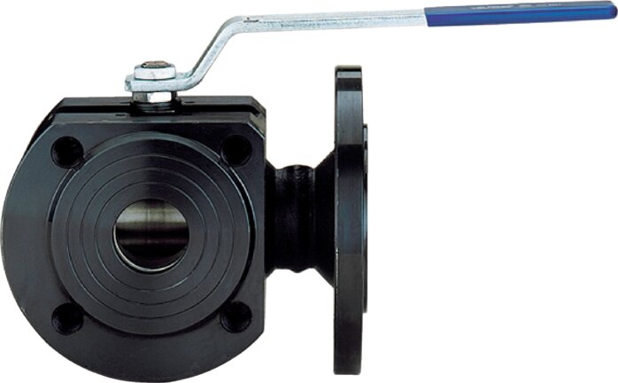 3-way flanged ball valves, reduced bore, PN 16 - Landefeld - Pneumatics ...