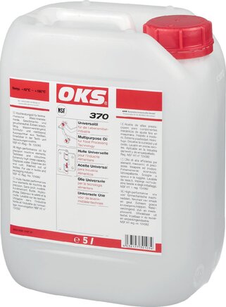 OKS OKS 370/371 - universal oil (NSF H1), 5 l canister (DIN 51) (OKS370 ...