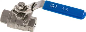 Stainless steel ball valves 2-piece, full throughway, up to 130 bar ...