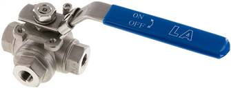 Stainless steel 3-way ball valves, PN 63 (Eco-line) - Landefeld ...